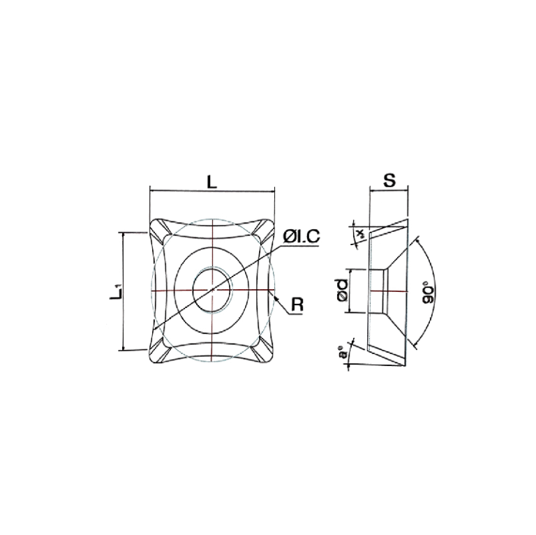 OD Scarfing Insert - SOUB - One-Stop Metalworking Solutions